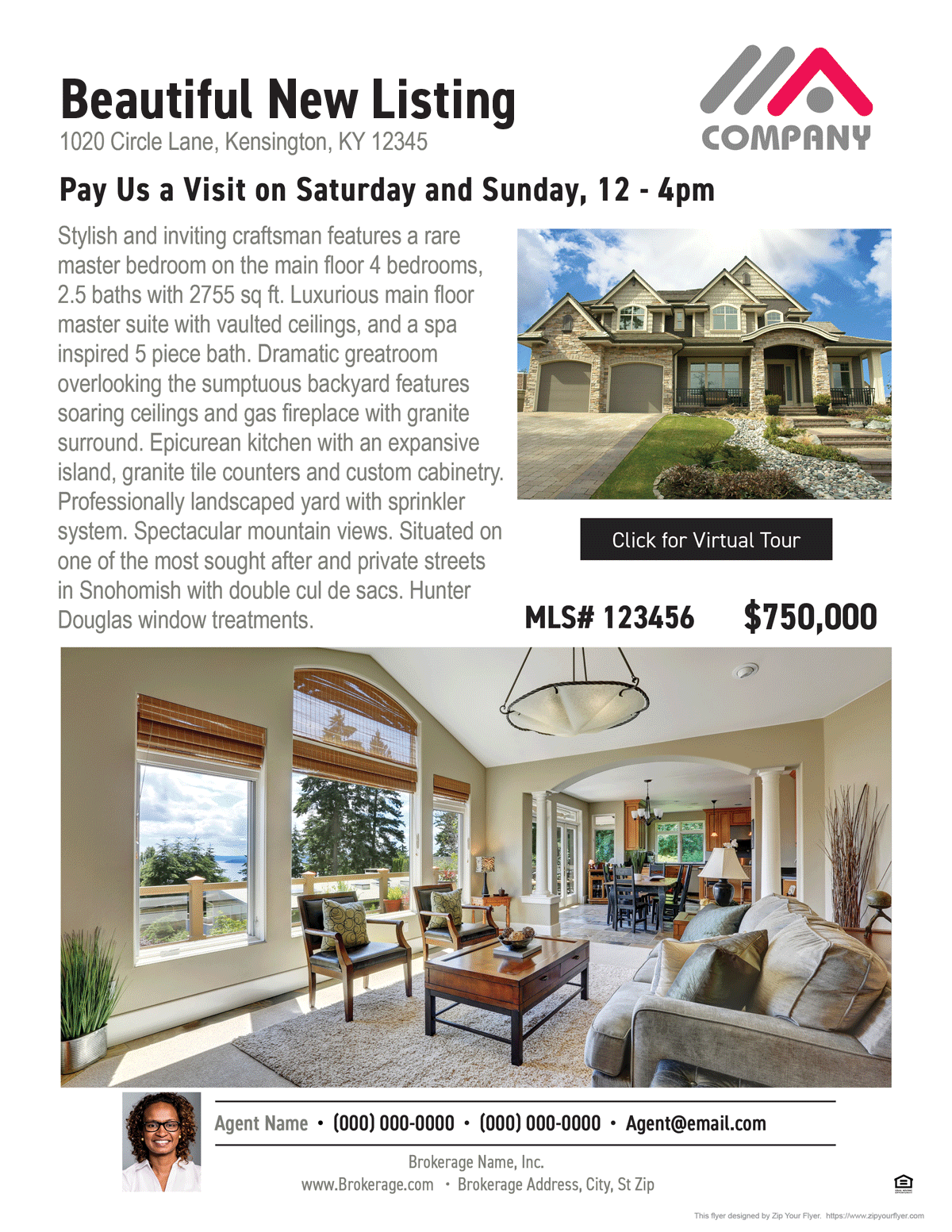 Just Listed Flyers for Real Estate Agents | Zip Your Flyer