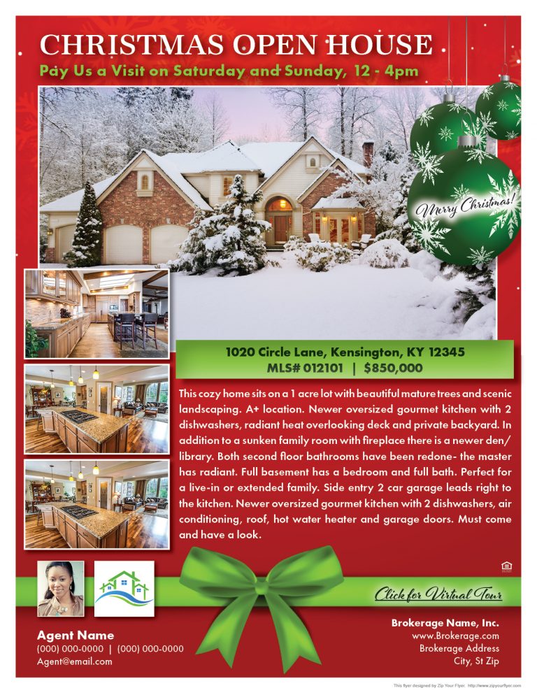 Holiday E-Flyers Festive - Zip Your Flyer